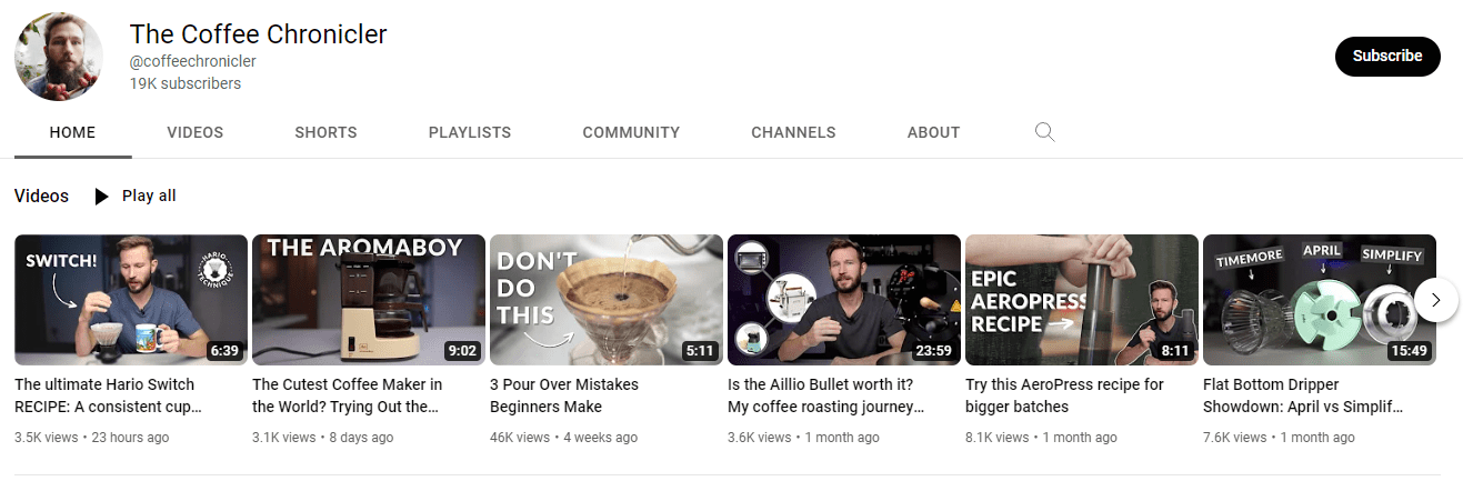 Best Coffee YouTube Channels to Follow in 2026